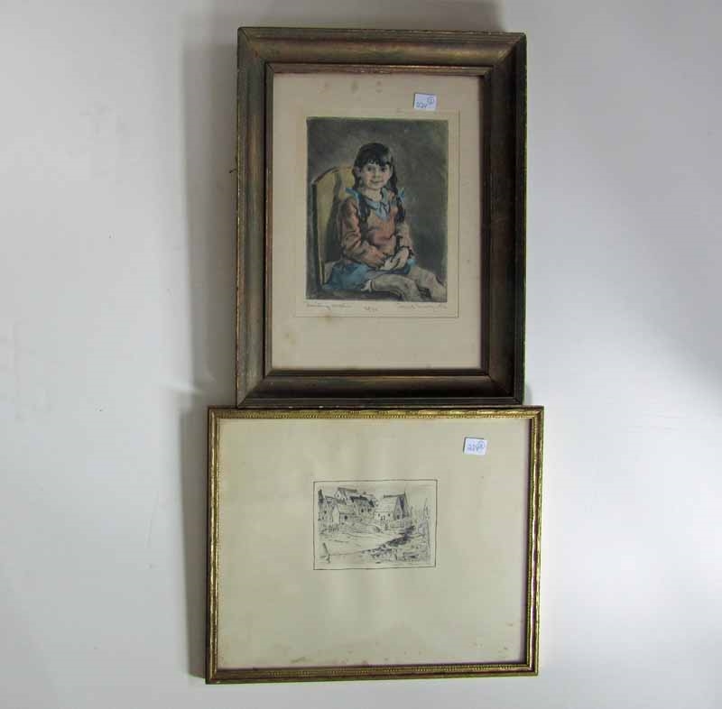 Edith Stevens | Joe Margulies etching with color and Edith Stevens ...