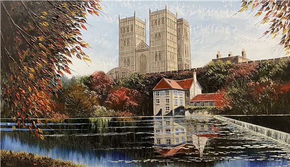 Dallas K Taylor | Durham Cathedral from the River | MutualArt