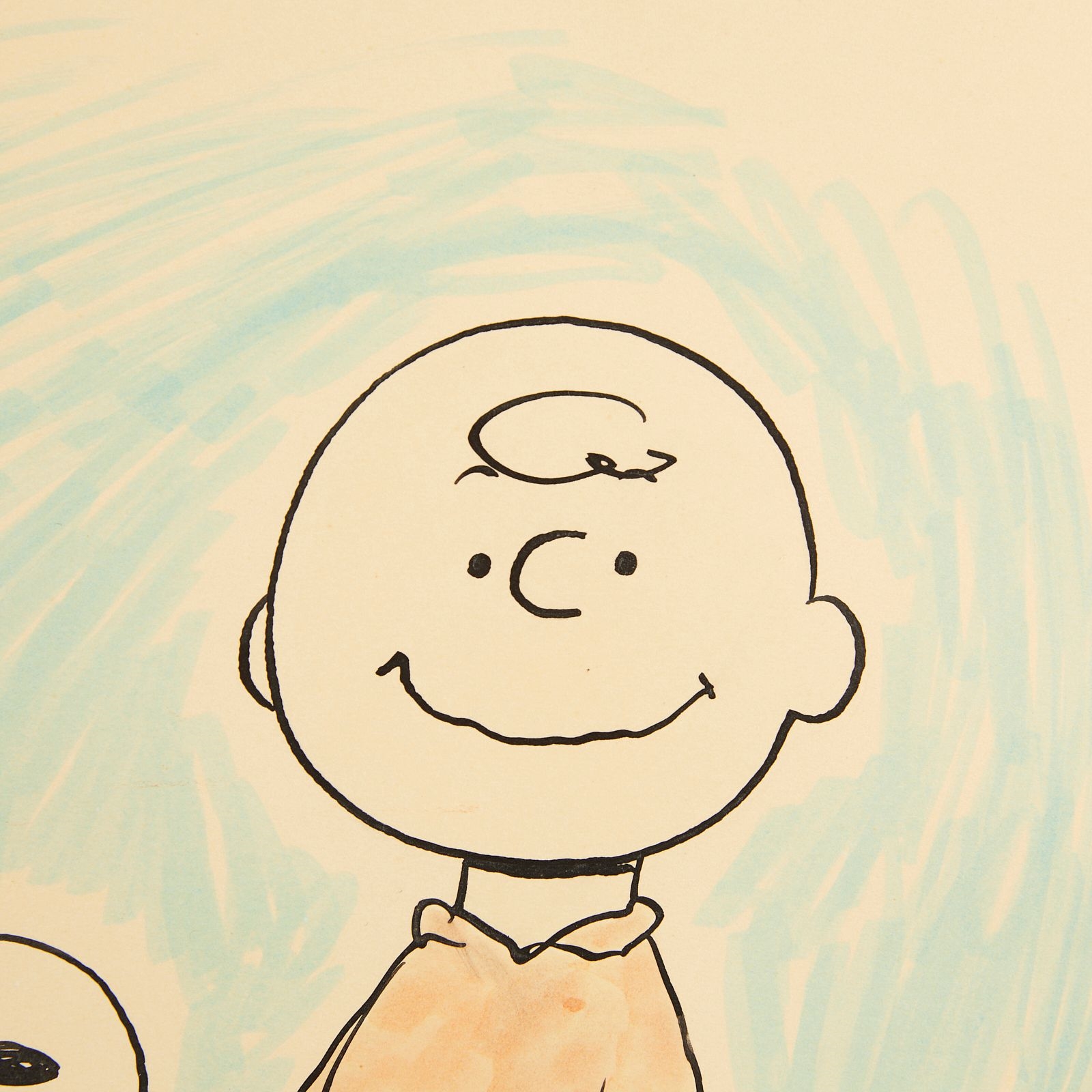 Charles Schulz | Charles Schulz Drawing of Charlie Brown & Snoopy ...