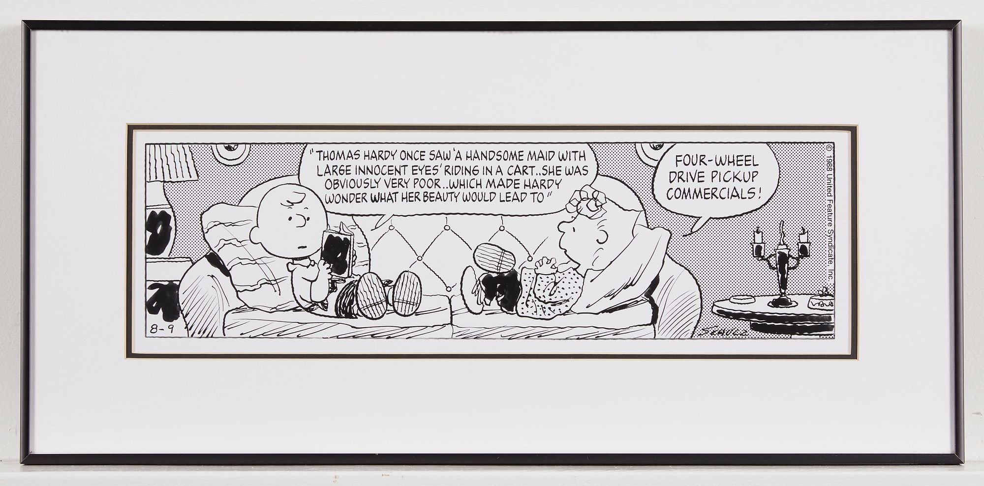 Charles Schulz | Offset lithograph depicting an enlarged version of one ...