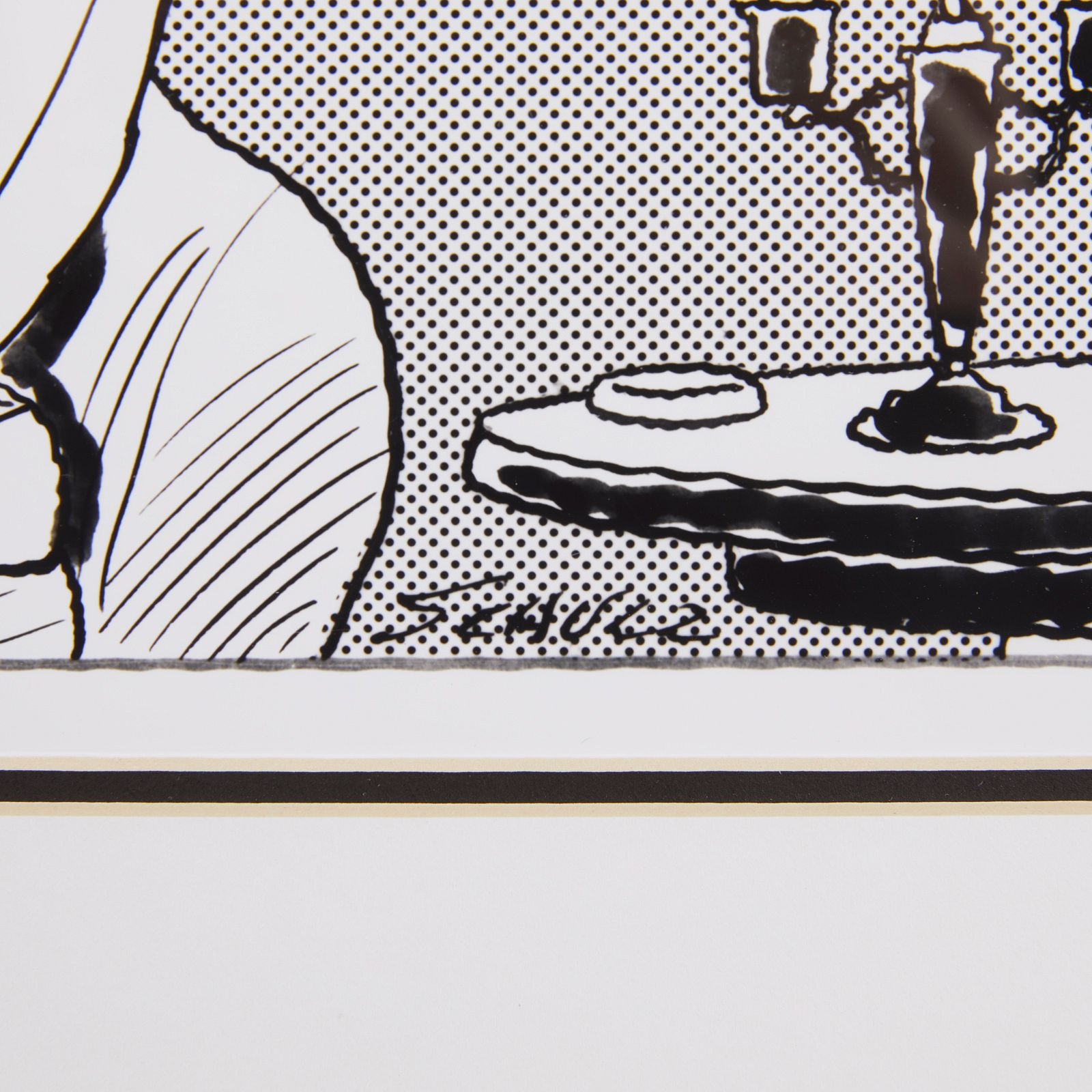 Charles Schulz | Offset lithograph depicting an enlarged version of one ...