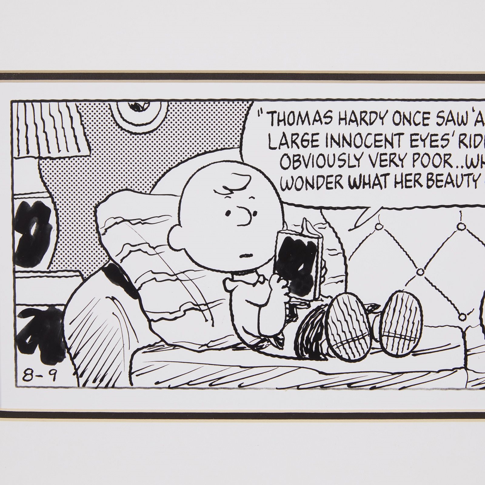 Charles Schulz | Offset lithograph depicting an enlarged version of one ...