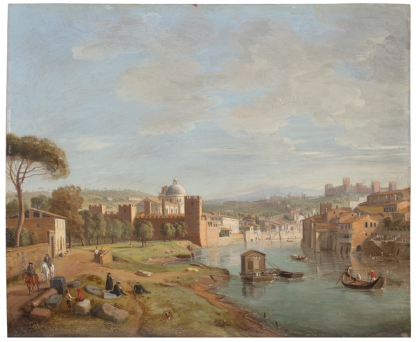 Gaspar Van Wittel | Vue de Rome avec le Château Saint-Ange | MutualArt