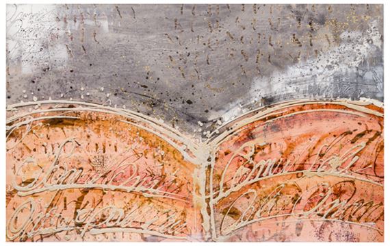 Enrico Benetta | R II legato d’arancio e grigio | MutualArt