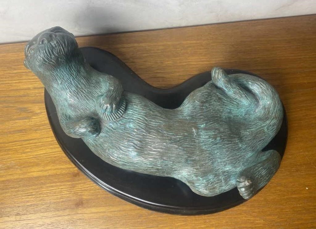 James Siebert | James Siebert Bronze Sea Otter Sculpture (Circa 1992 ...