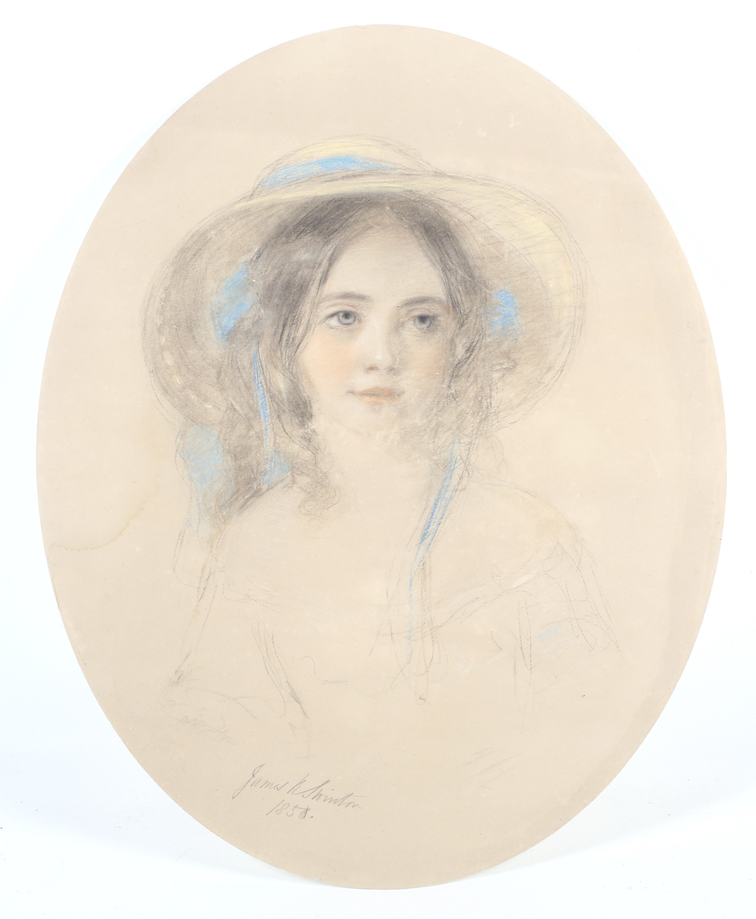 James Rannie Swinton | portrait of a young lady. (1858) | MutualArt