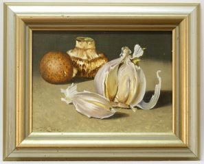 Geoffrey Allan Rock | Mushrooms & Garlic (1995) | MutualArt
