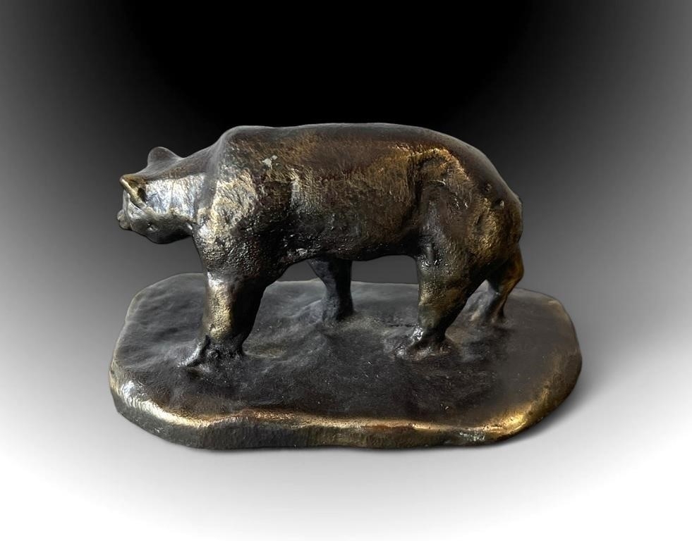 Philip R. Goodwin | PHILIP GOODWIN BRONZE BEAR SCULPTURE | MutualArt
