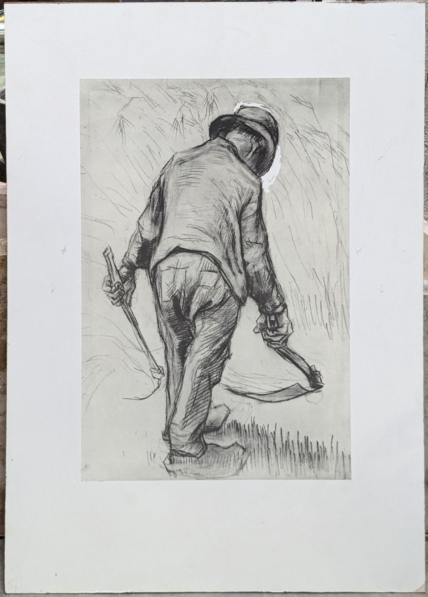 Vincent Van Gogh | Peasant Reaping corn | MutualArt