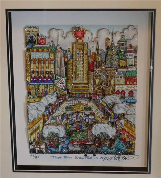 Charles Fazzino | Charles Fazzino First Snow Fall NYC Signed and Num ...
