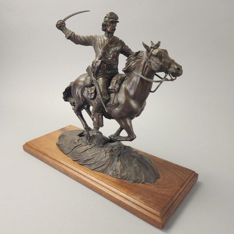 Terry Jones | Union Cavalry Soldier Statue by Terry Jones 1987 (1987 ...