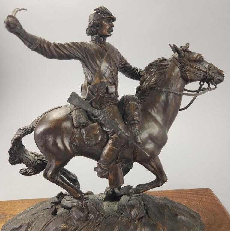 Terry Jones | Union Cavalry Soldier Statue by Terry Jones 1987 (1987) | MutualArt