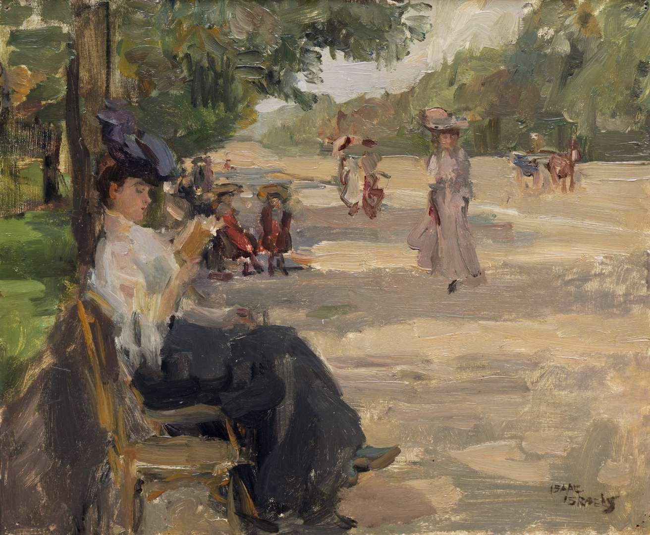 Isaac Israëls | Sophie de Vries with a red medaillon | MutualArt