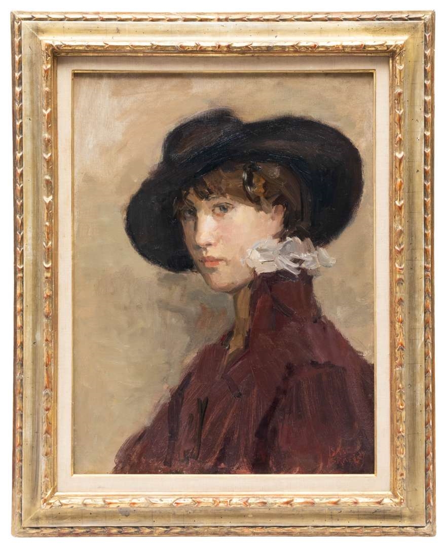 Isaac Israëls | Portrait of Willy Gordeau wearing a hat (ca. 1920 ...
