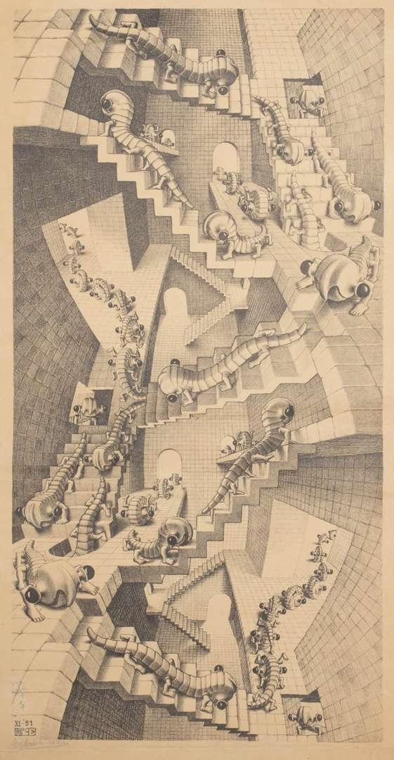 Maurits Cornelis Escher | Encounter (Circa 1944) | MutualArt
