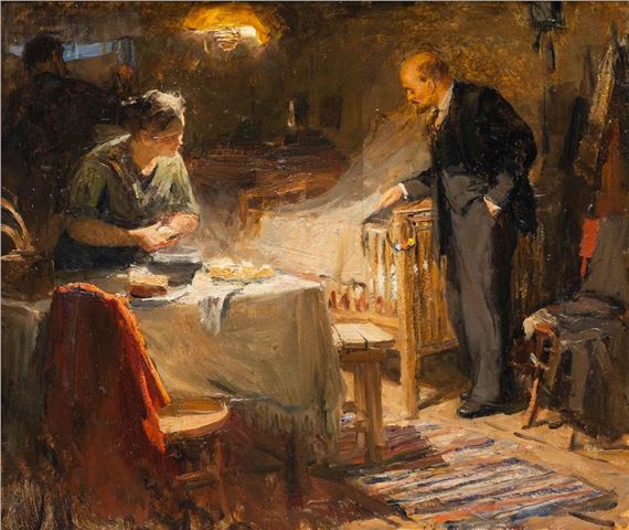 Yuri Vinogradov | Study for Lenin and his family (1967) | MutualArt