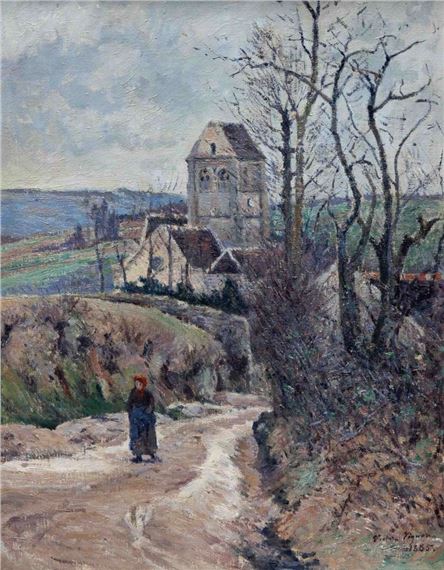 Victor Alfred Paul Vignon | Sortie de l'église | MutualArt