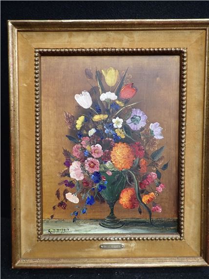Raymond Jean Bizet | Vase de fleurs (1973) | MutualArt