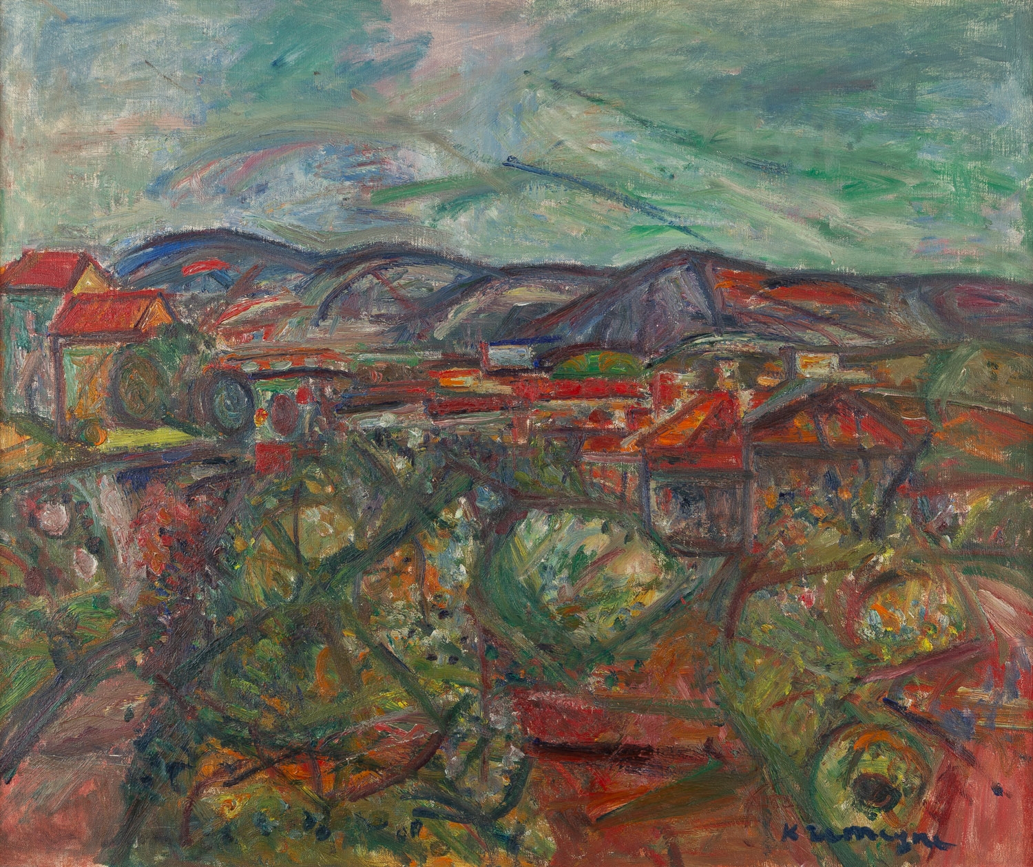 Pinchus Krémègne | Landscape from Céret | MutualArt