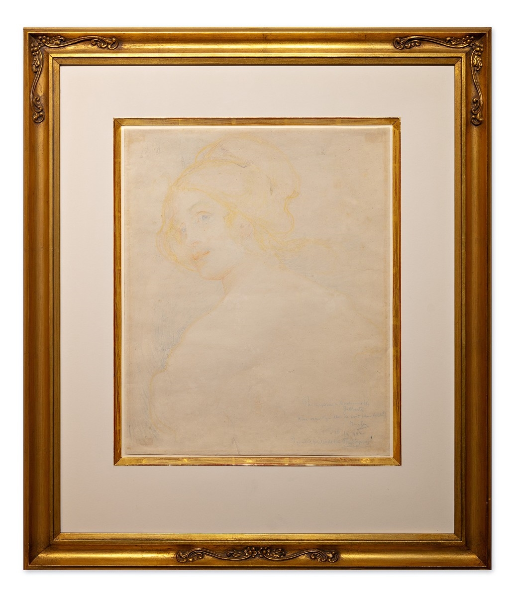 Alphonse Mucha | A decoupage ceramic vase featuring the Art Nouveau ...