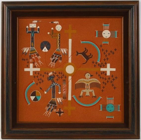 David O. Johnson | Otis Johnson Navajo Sand painting | MutualArt
