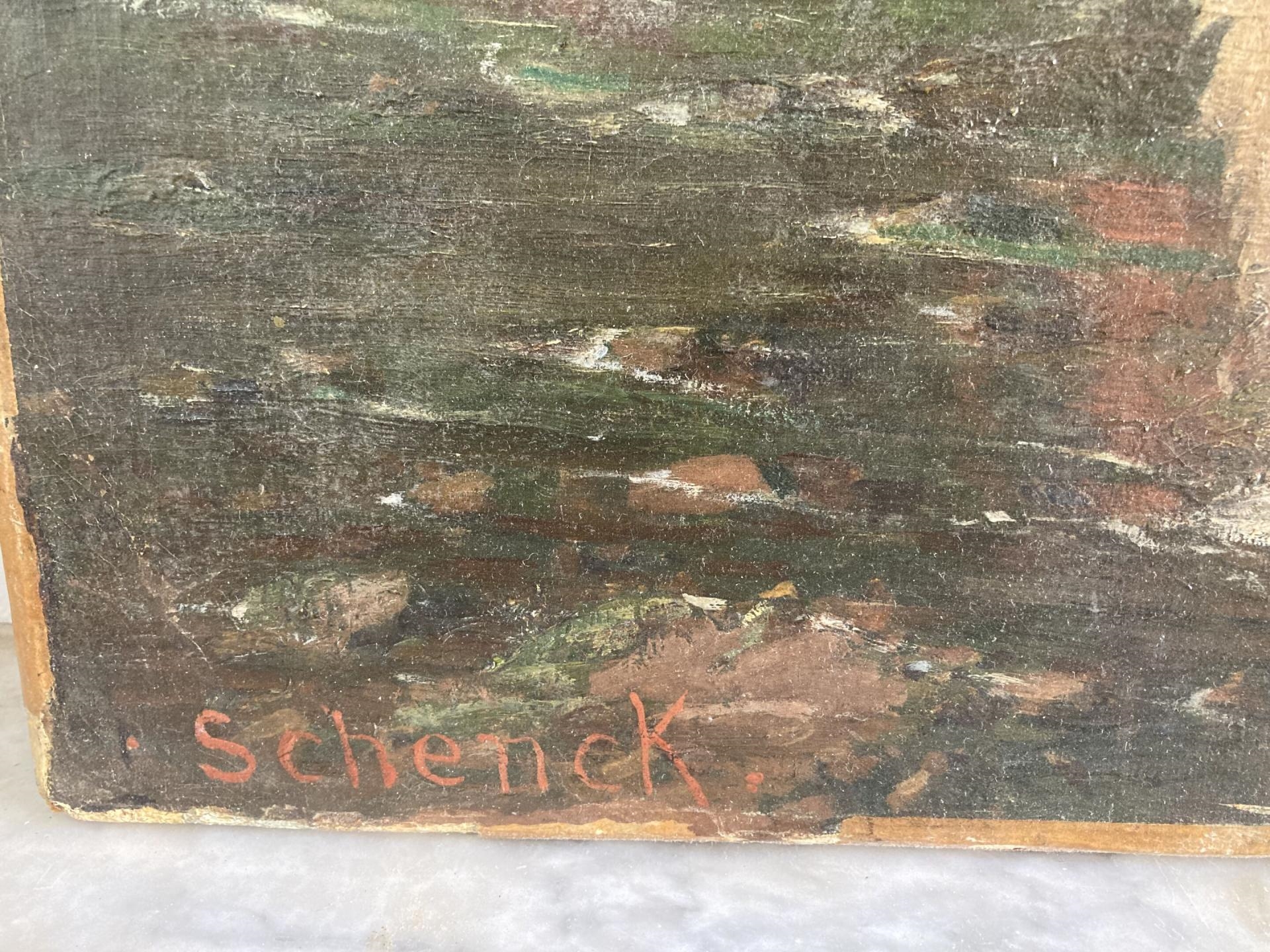 August Friedrich Albrecht Schenck | Bergère et son troupeau | MutualArt