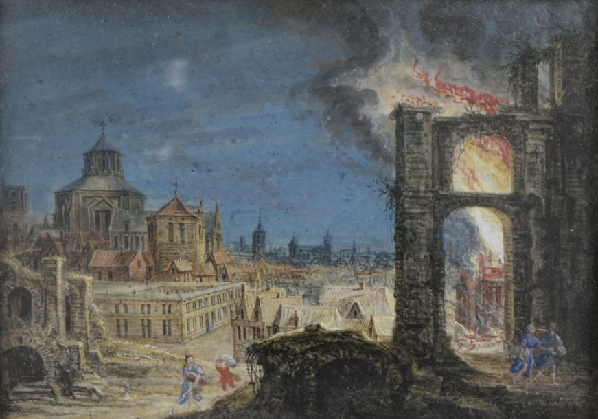 Daniel Van Heil | Aeneas and Anchises fleeing Troy | MutualArt