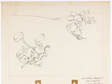 James Algar | Rare Mickey Mouse and Goofy Model Layout Drawing by James ...