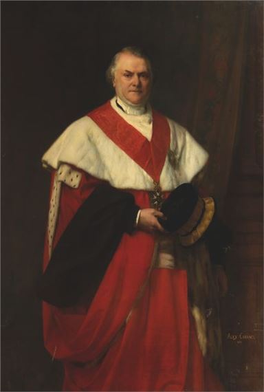 Alexandre Cabanel | Portrait of a Lady in a White Dress (1886) | MutualArt