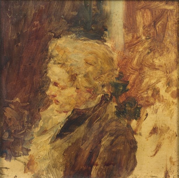 Tito Lessi | Portrait of a man in profile | MutualArt