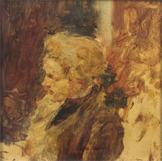 Tito Lessi | Portrait of a man in profile | MutualArt