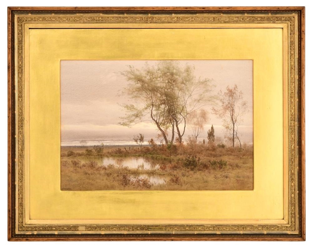 Henry Farrer | Woodland river scene | MutualArt