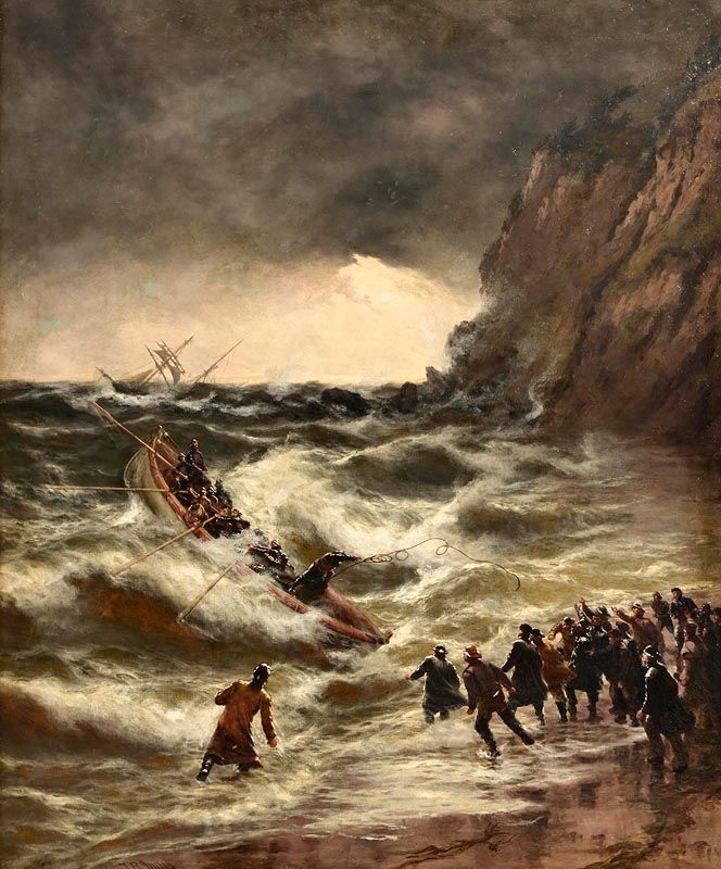Thomas Rose Miles | Return of the Shanklin Lifeboat | MutualArt