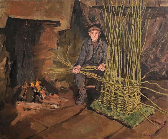 Robert Taylor Carson | The Basket Weaver | MutualArt