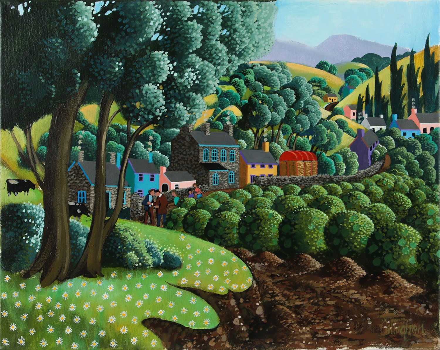 George Callaghan | A STROLL THROUGH THE VILLAGE | MutualArt