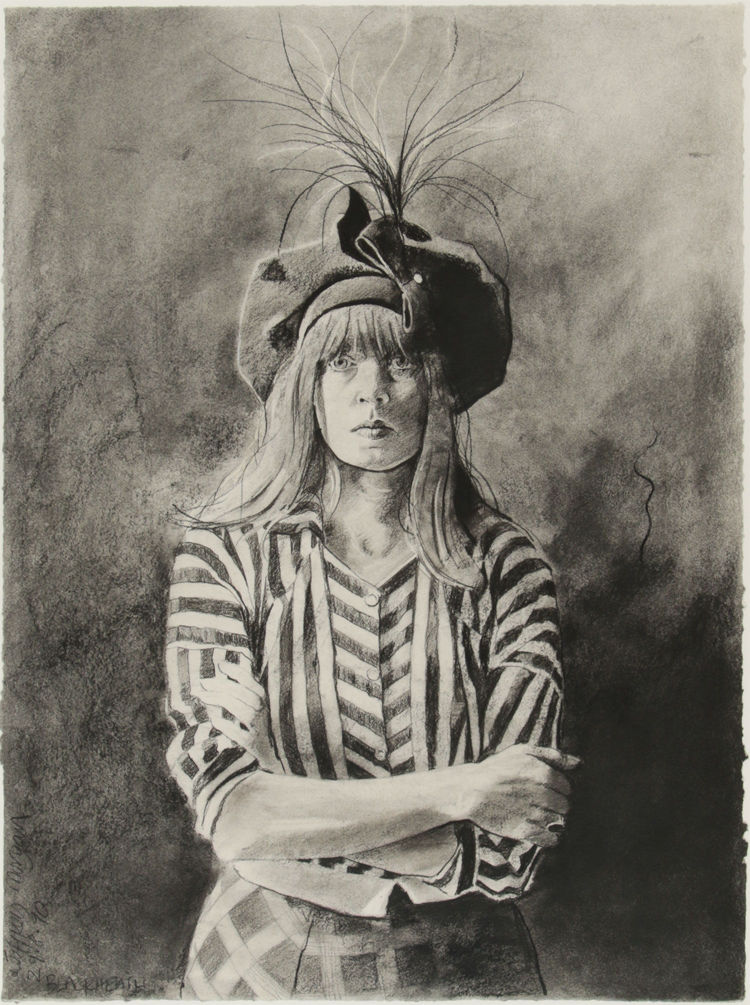Jeffrey Morgan | STUDY FOR FEATHERED HAT (1990) | MutualArt