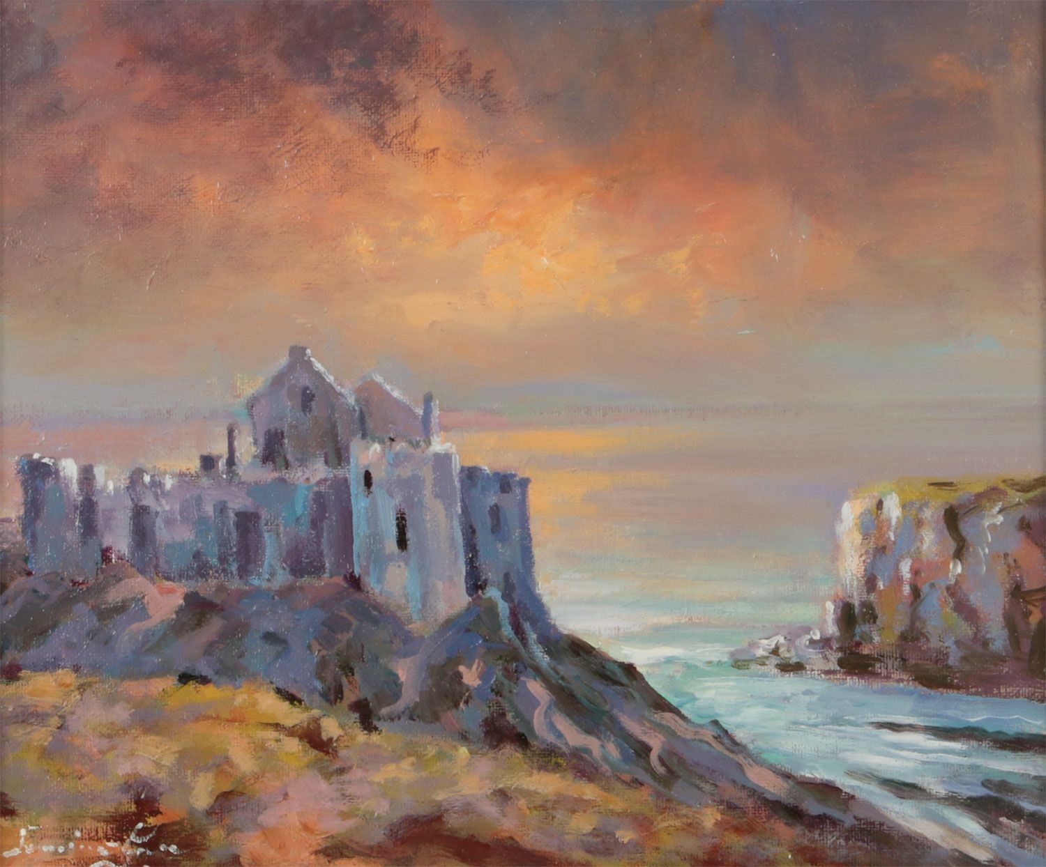 William Cunningham | SUNRISE OVER DUNLUCE CASTLE | MutualArt