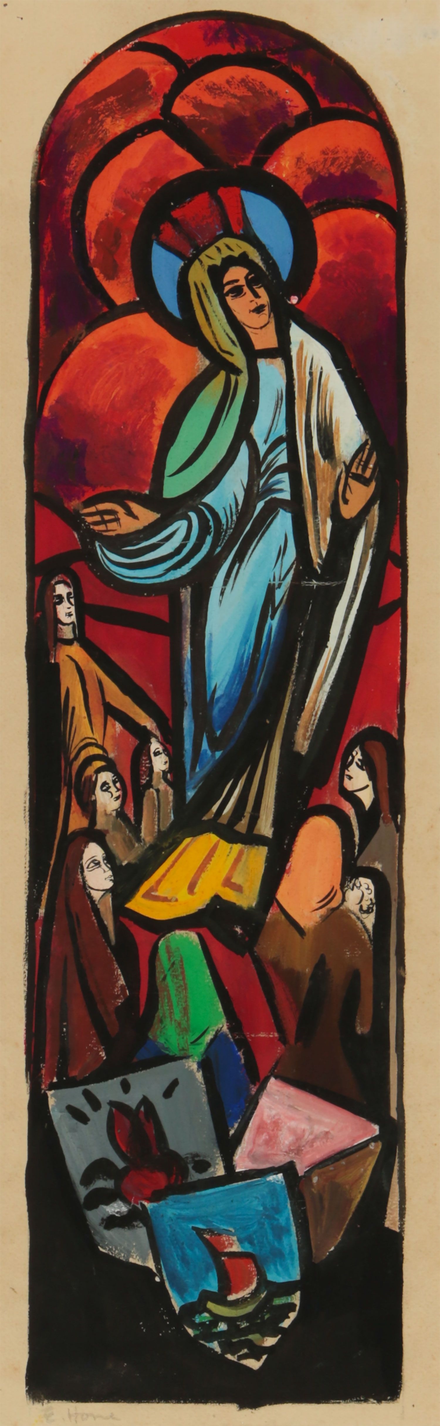 Evie Hone | STAINED GLASS WINDOW DESIGN | MutualArt