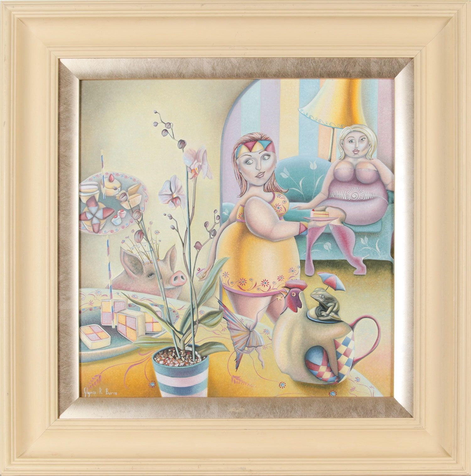 Glynis Burns | THE VET PUT PORKY ON A DIET | MutualArt
