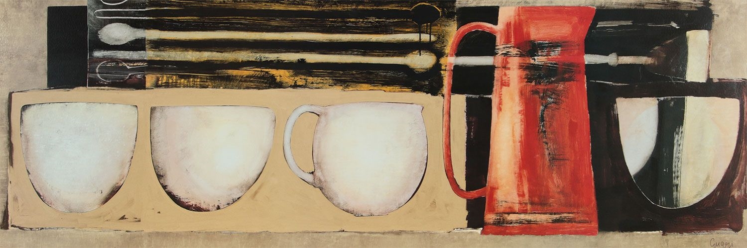 Guggi | STILL LIFE JUG & CUPS | MutualArt