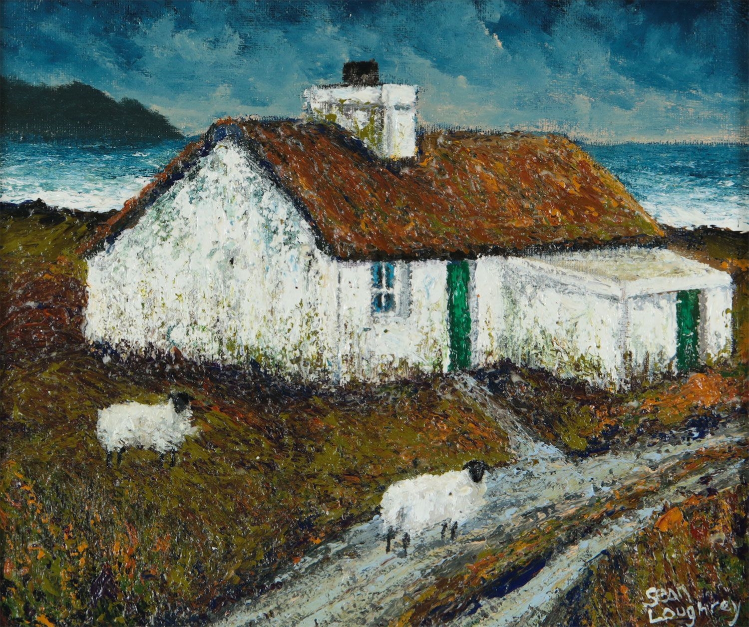Sean Loughrey | OLD COTTAGE BY THE SEA | MutualArt