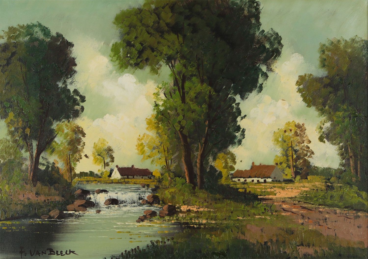 F. Van Beck | THE WATERFALL | MutualArt