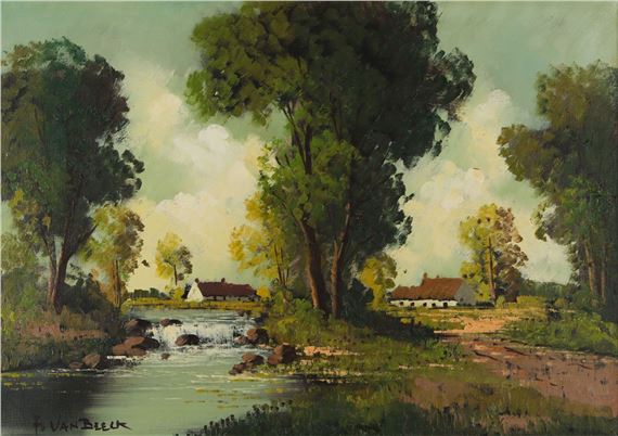 F. Van Beck | THE WATERFALL | MutualArt