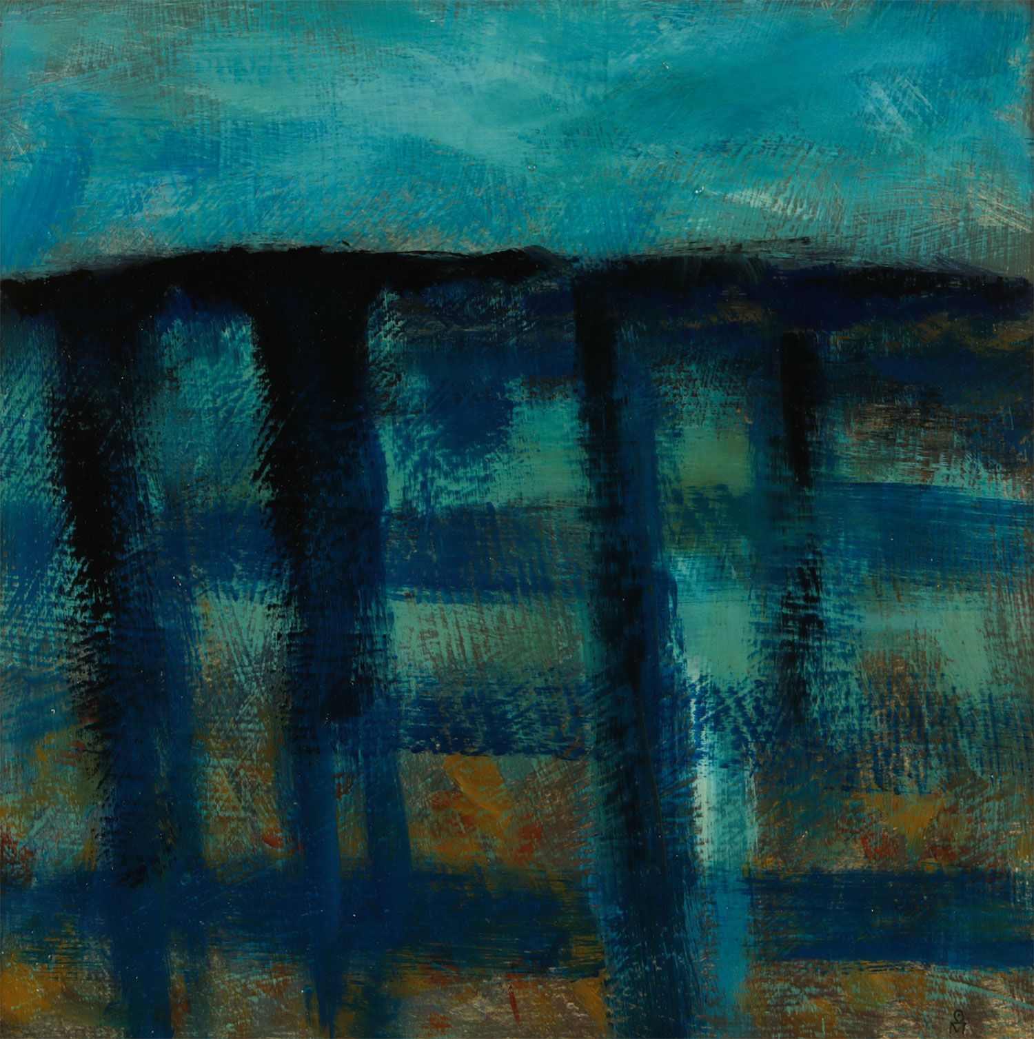 Colin Middleton | Fields: Lough Braden (1979) | MutualArt