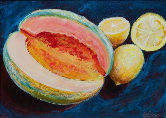 Alexander Bejean | Still Life with Lemons and Melon | MutualArt
