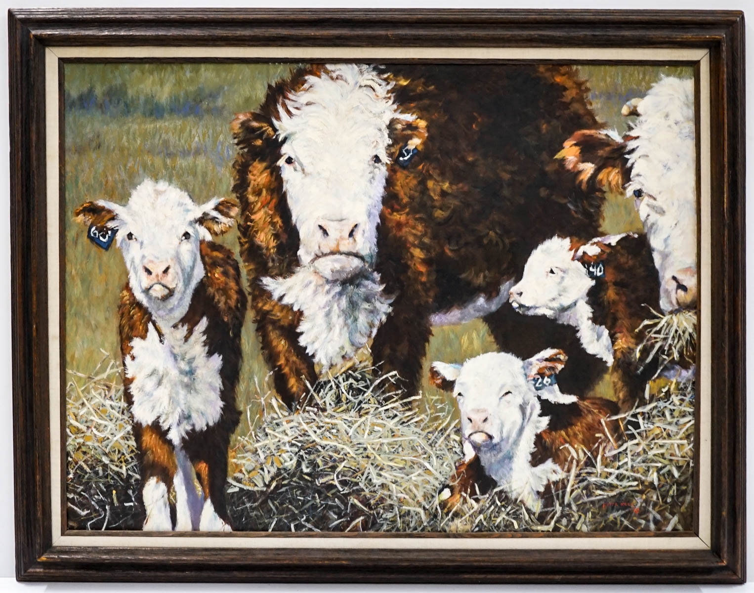 Fritz Keck | Fritz Keck Large Original Oil Painting [Cattle] | MutualArt