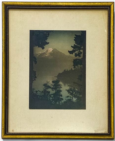 Norman Stewart Edson | Norman Edson Tinted Photo [Mt. Rainier] | MutualArt
