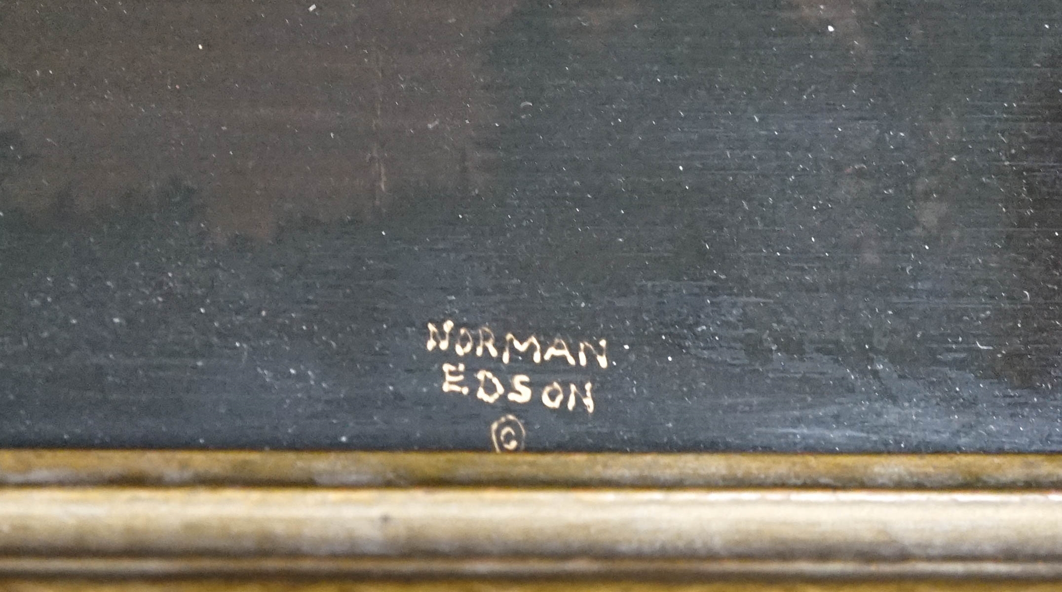 Norman Stewart Edson | Norman Edson Mt. Rainier Orotone (Goldtone ...