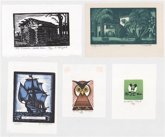 Russell Chatham | Charles Turzak S/N Small Woodcuts (5) | MutualArt