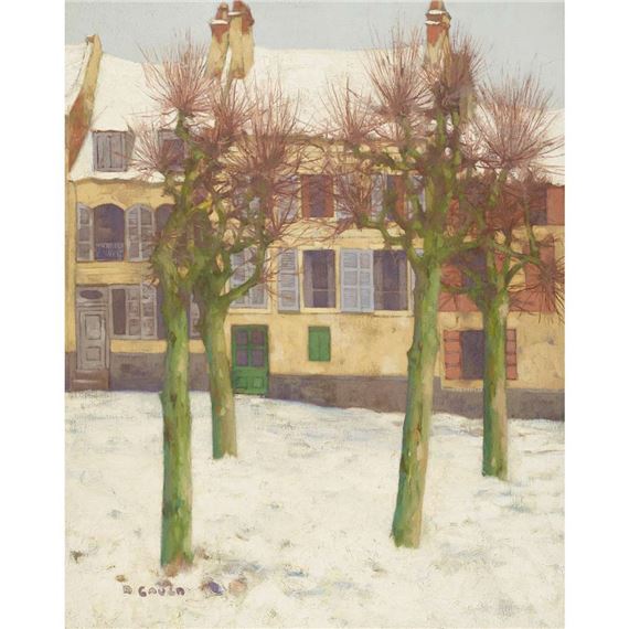 David Gauld | FRENCH VILLAGE IN THE SNOW | MutualArt